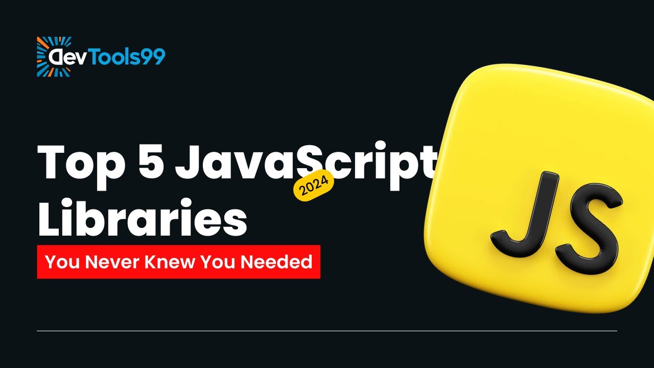 Top 5 JavaScript Libraries you never knew you needed #devtools99 #javascript #javascriptlibraries
