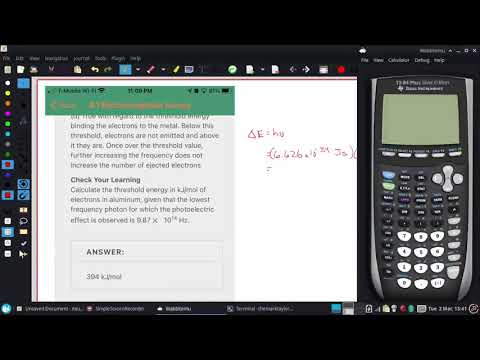 Calculate the threshold energy
