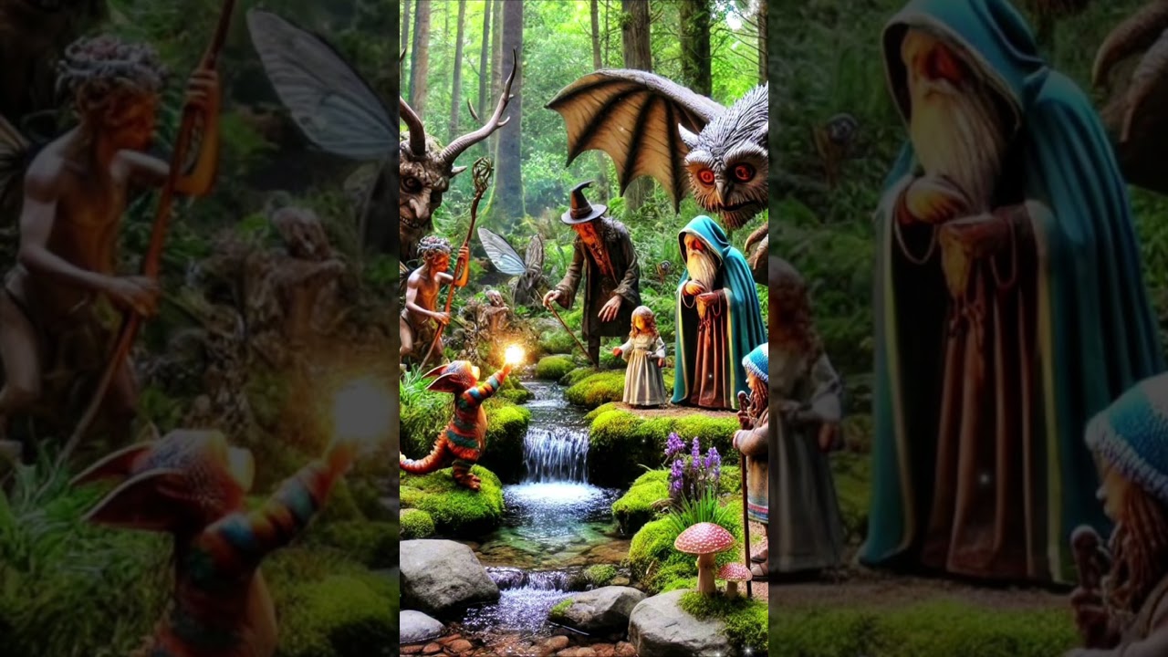Enter a Magical World: Enchanted Forest & Mythical Creatures #magic #fantasy #fantasylandscape