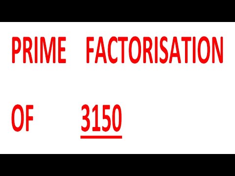 PRIME FACTORISATION OF 3150