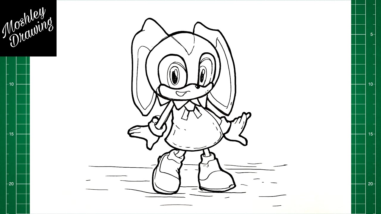 How to Draw Cream The Rabbit from Sonic The Hedgehog
