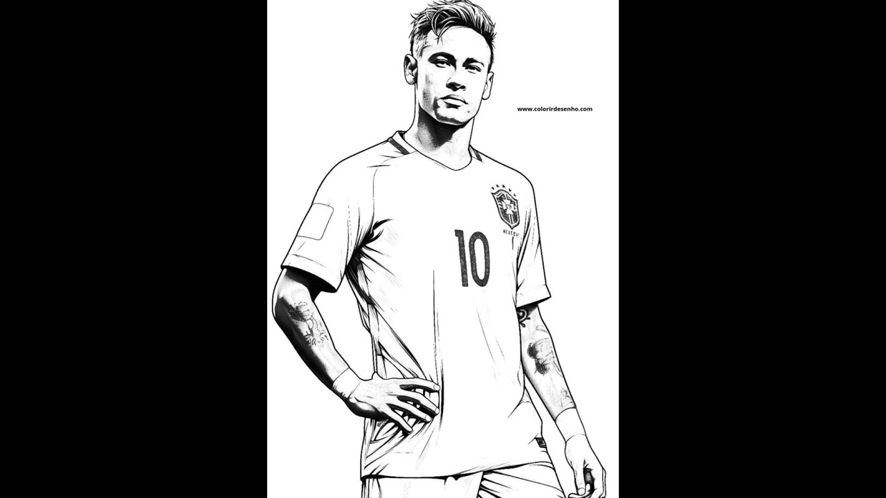 Free Printables Neymar Coloring Pages 43