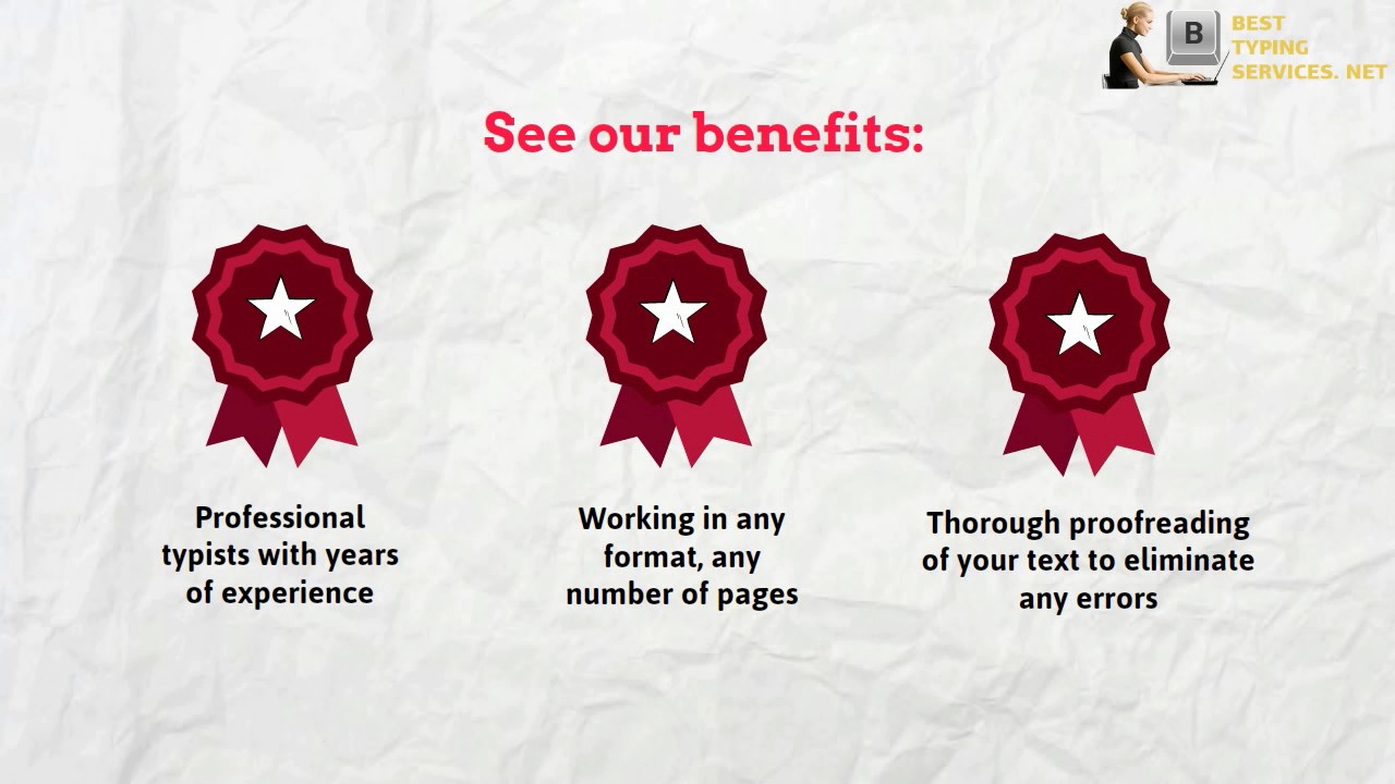 Professional Typing Services Work Review