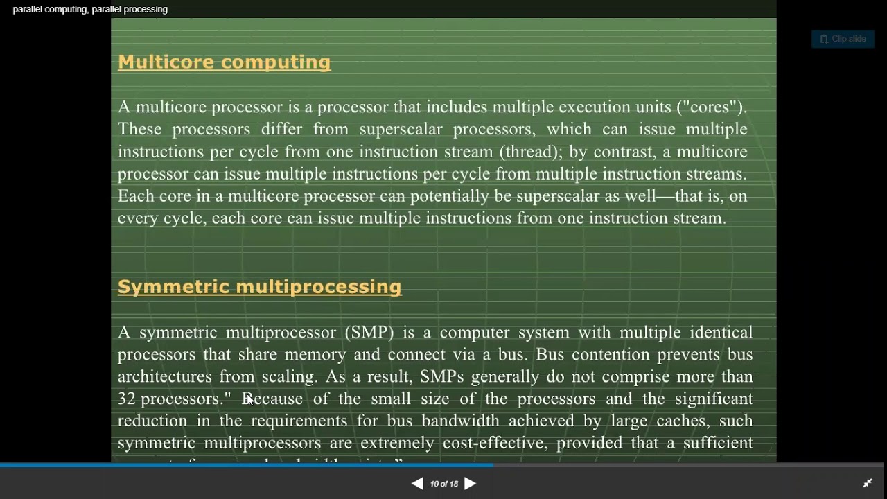 Computer Organization : Introduction to Parallel Processing