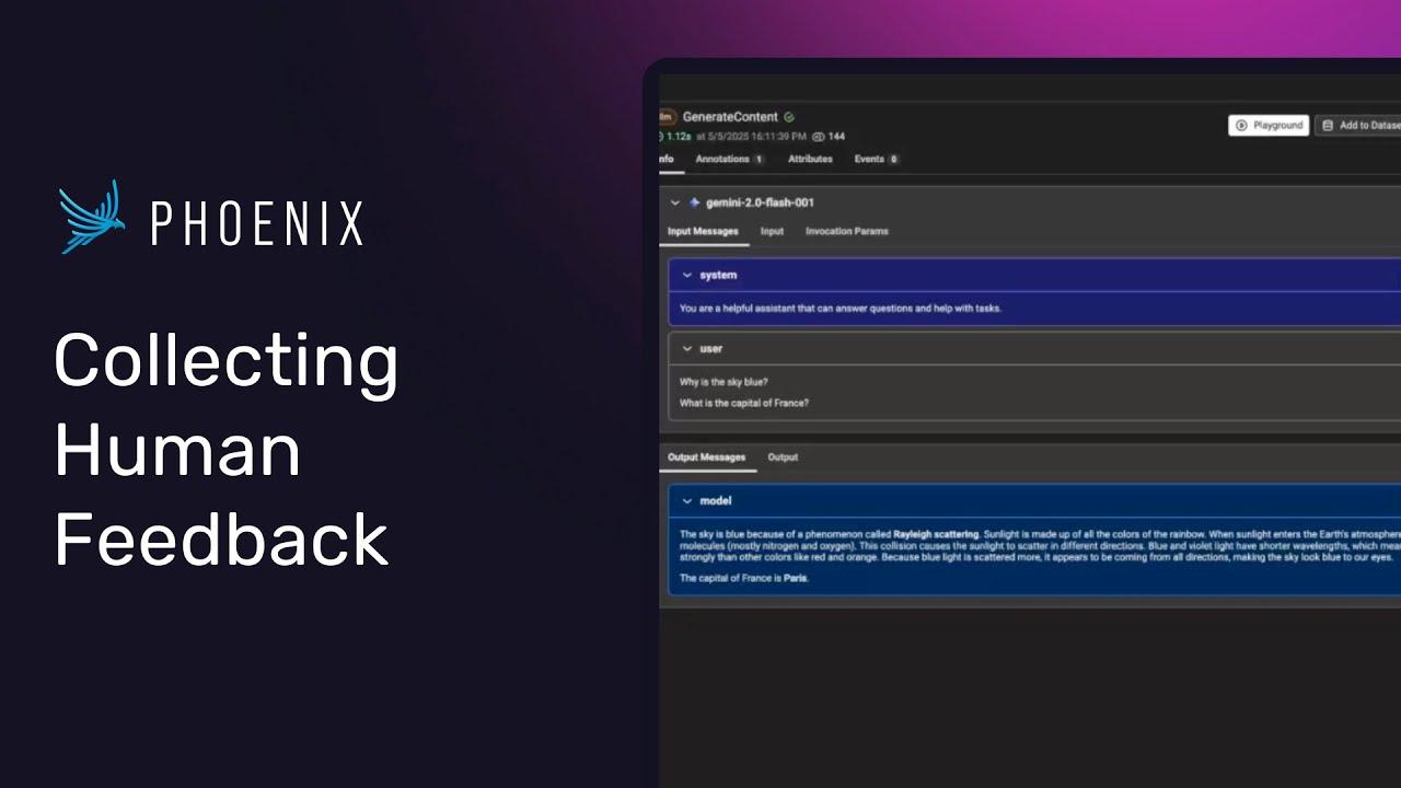 Annotate Traces: Collecting Human Feedback from an LLM App