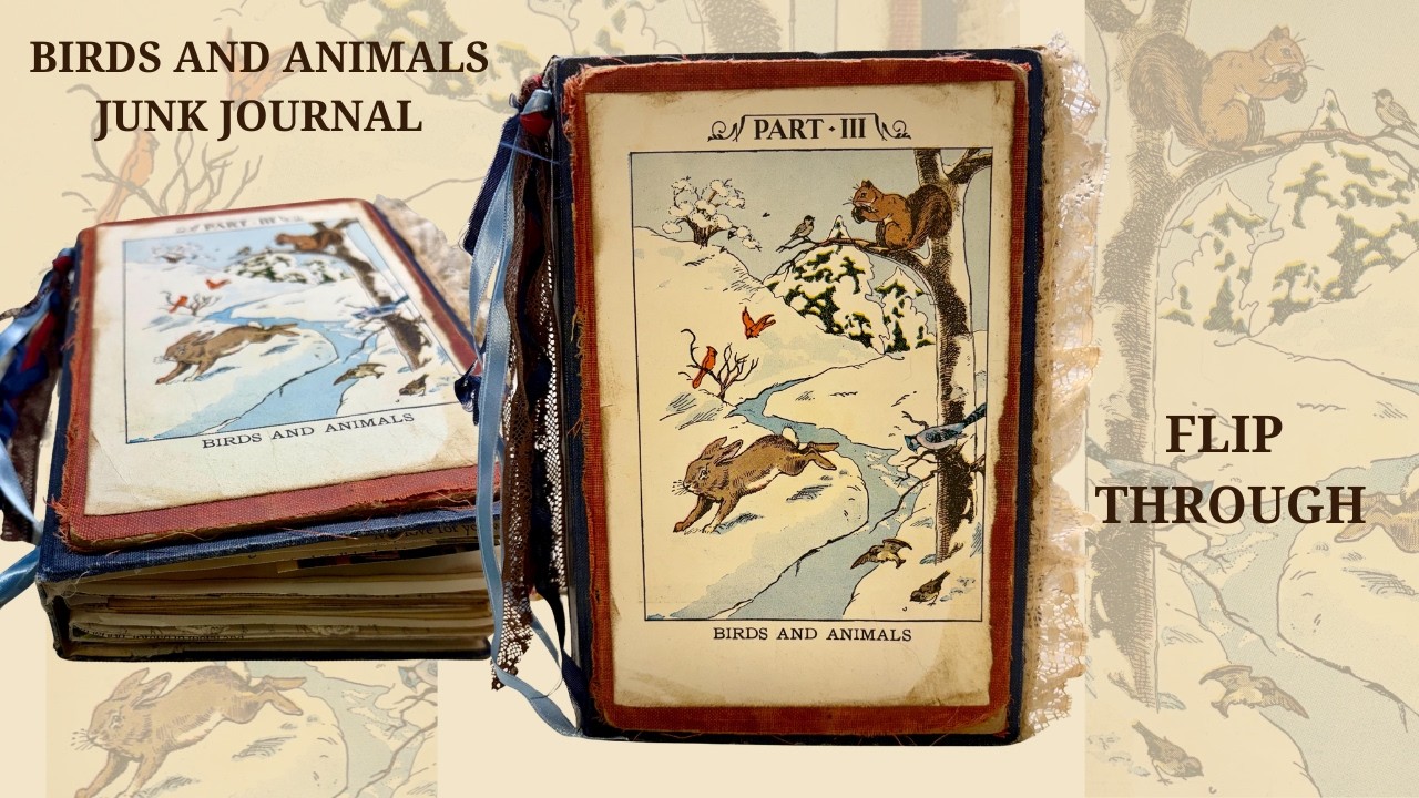 SOLD - Nature Junk Journal Flip Through by Hyperstamper