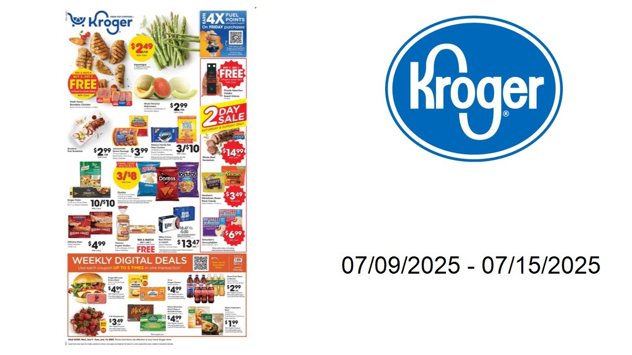 Kroger Weekly Ad - 07/09/2025 - 07/15/2025