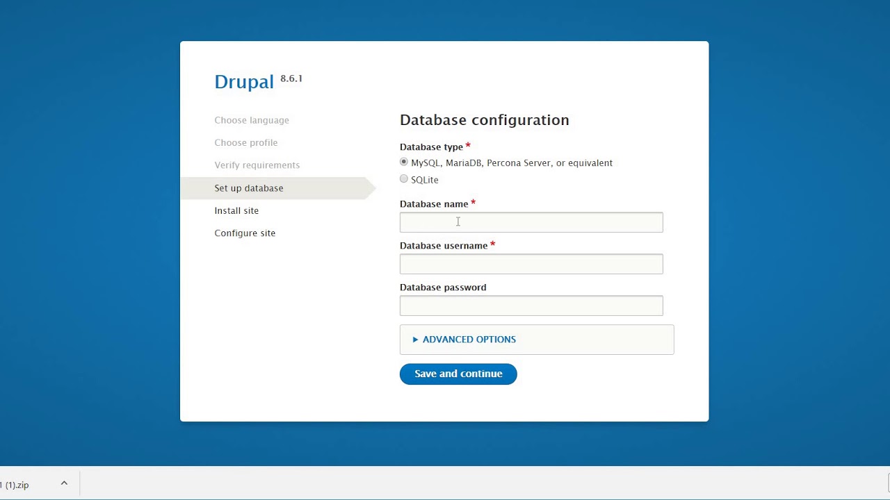 Manually Installing Drupal 8 on Your Web Host