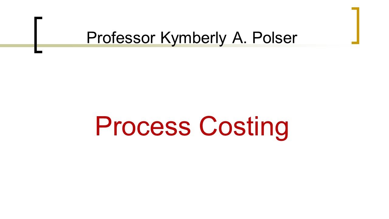 Process Costing Overview ch21