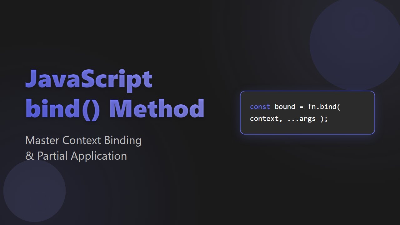 JavaScript Function Bind Explained: Mastering 'this' & Partial Application [Hindi]