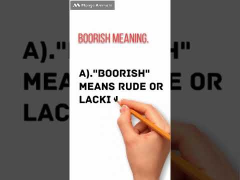 boorish meaning answer. #verbs#verb #quiz #vocabulory #dictionary