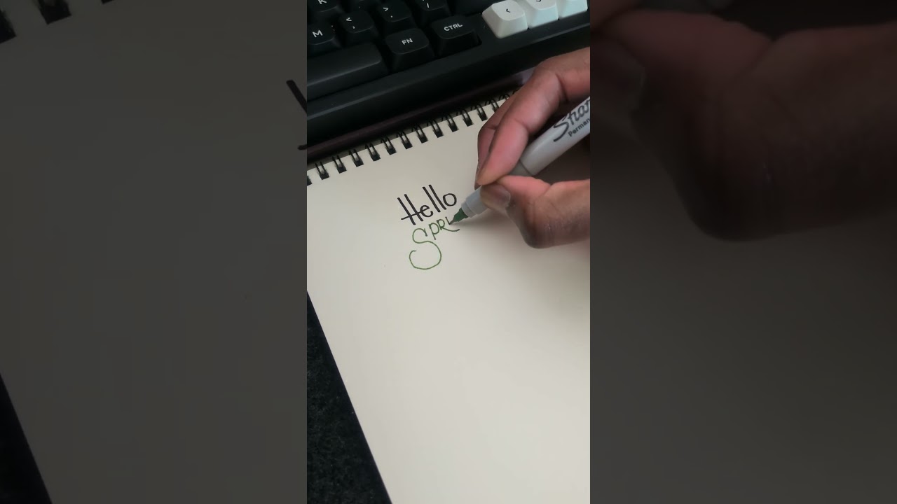 Calligraphy - Hello Spring | #calligraphy #reels #fyp #art #handwriting