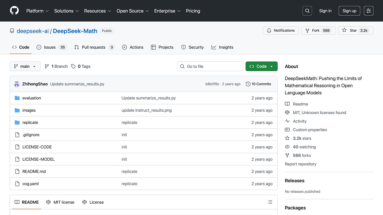 GitHub - deepseek-ai/DeepSeek-Math: DeepSeekMath: Pushing the Limits of... a Github.com a 2026