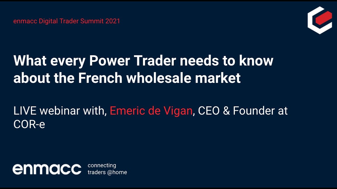 What every Power Trader needs to know about the French wholesale market