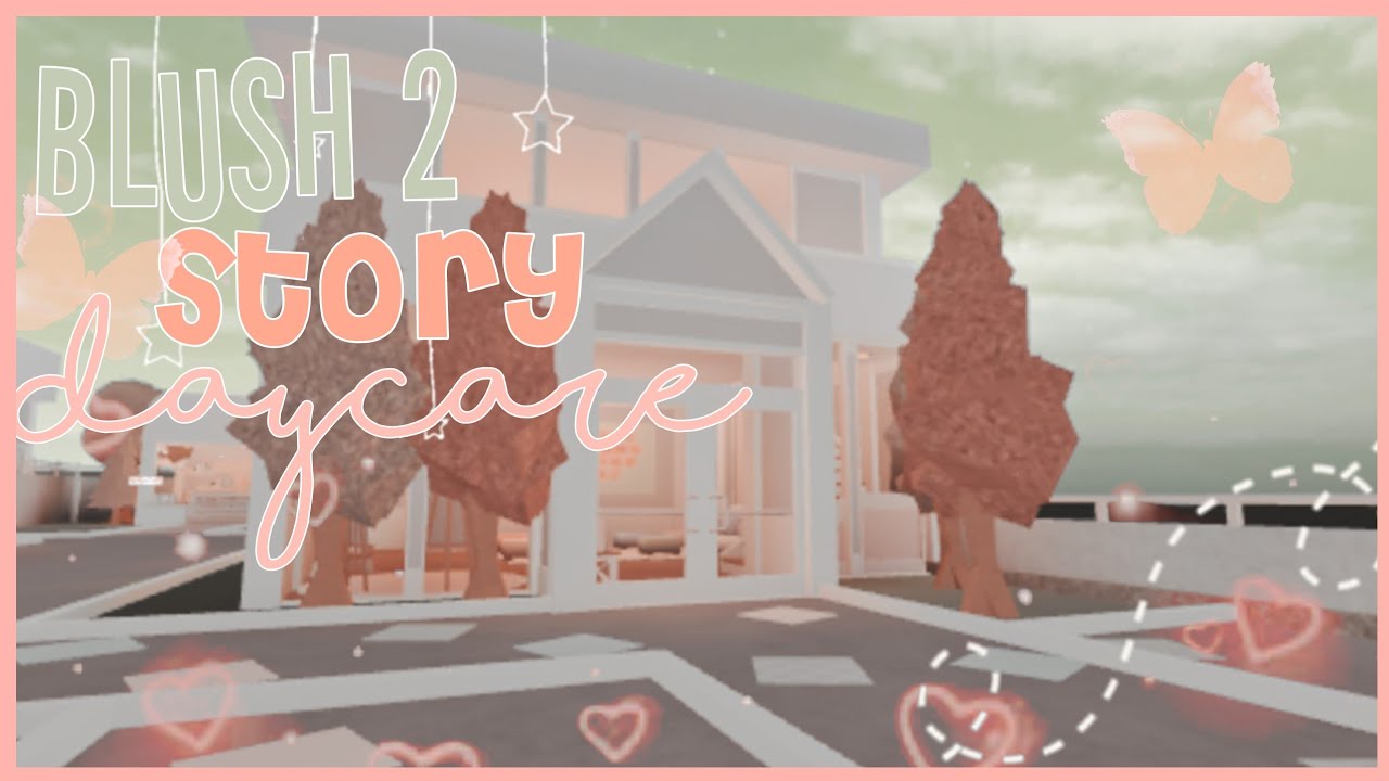 °• Blush 2 Story Daycare •°🌷🥥 { Layout and Tour Only! } || Bloxburg Build + House Tour