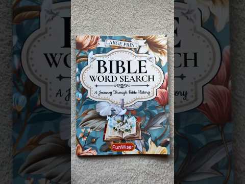 Christian Bible Word Search Book - A Journey Through Bible History #wordsearch #brainteasers