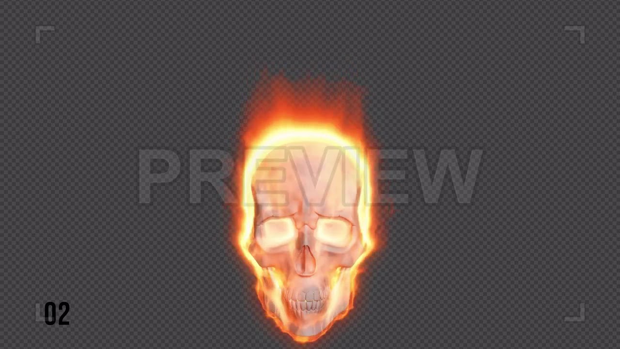 Burning Skull Pack | Stock Motion Graphics - Motion Array