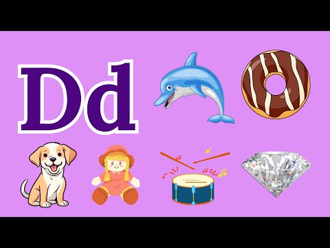 Words that start with D | Letter D Words for kids | d words | Words start with letter d@playkid711