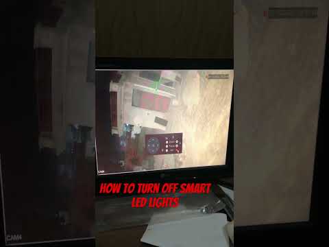 How to turn off smart led lights of cctv camera