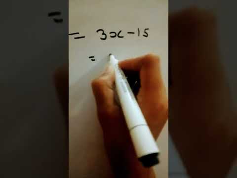 Factorise 3x -15