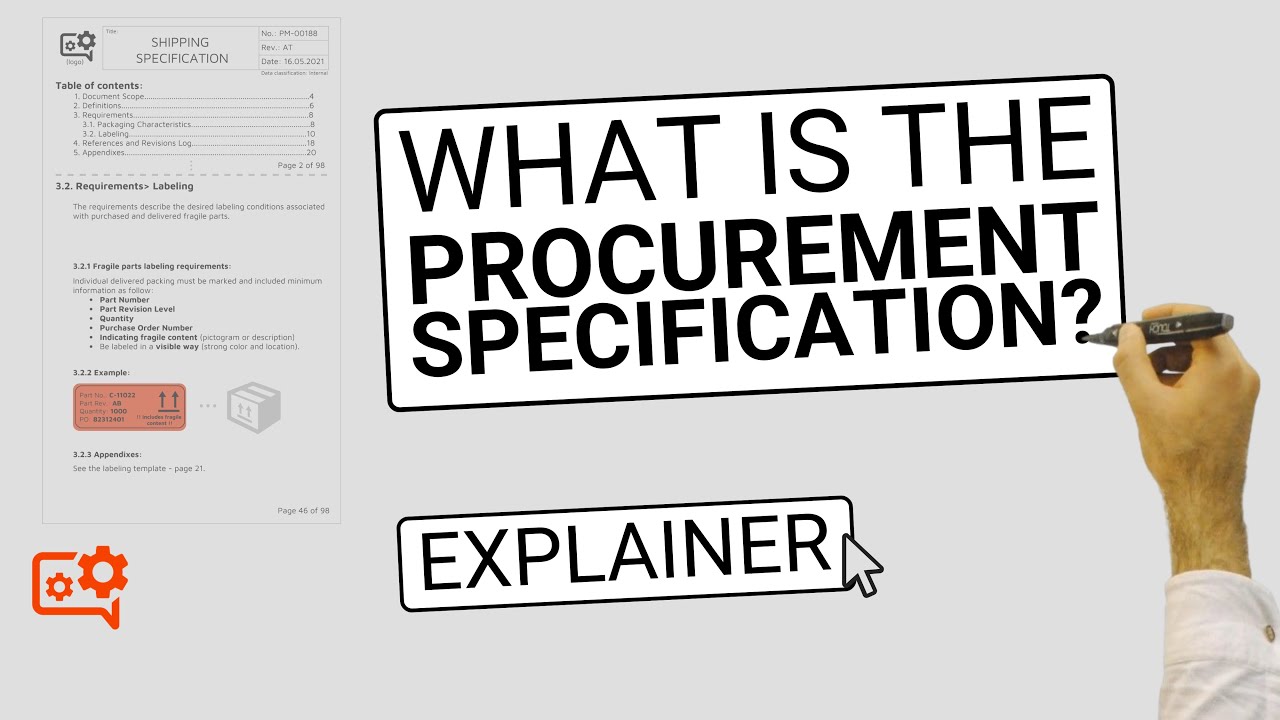What is Procurement Specification? | Whiteboard Explainer