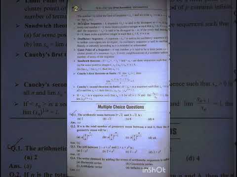 Bsc 1 semster math most imp chapter sequance questions for all univarsity 🎯#msdsu azamgarh
