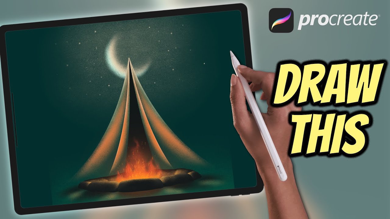 Camp Fire  - Procreate tutorial 97