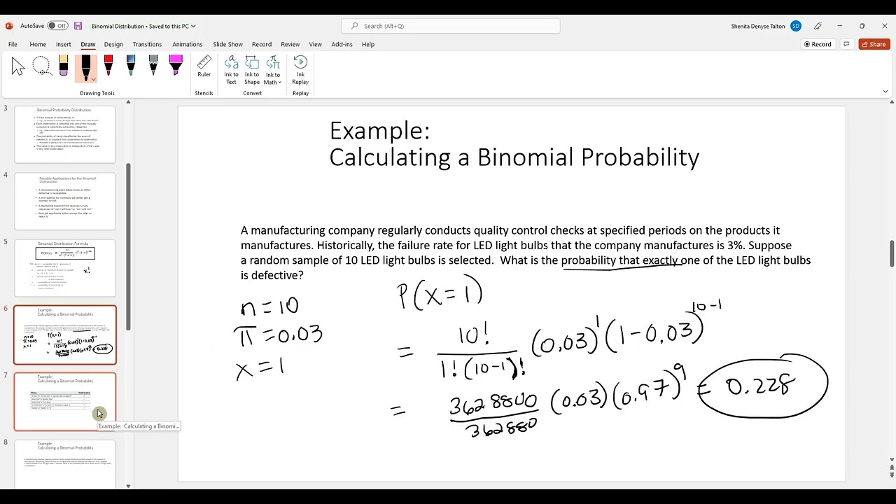 COSC - Chapter 5 - Binomial Distribution