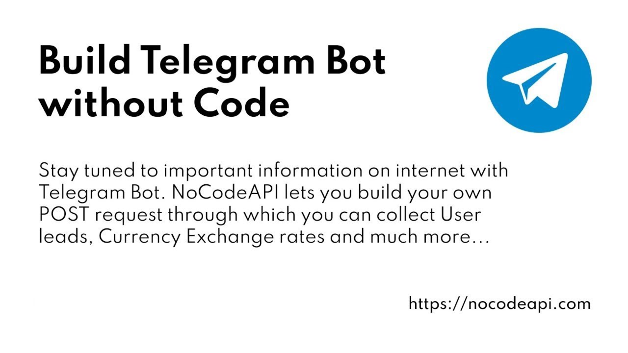 Build Telegram Bot without Code