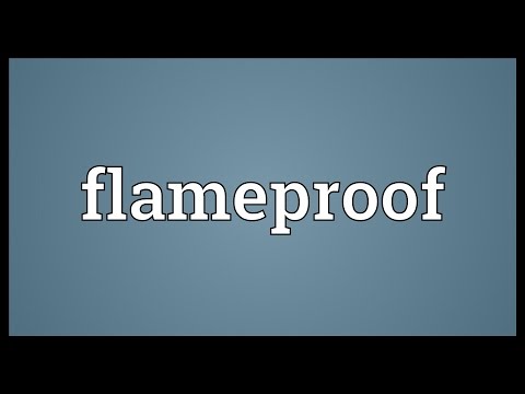 Flameproof Meaning