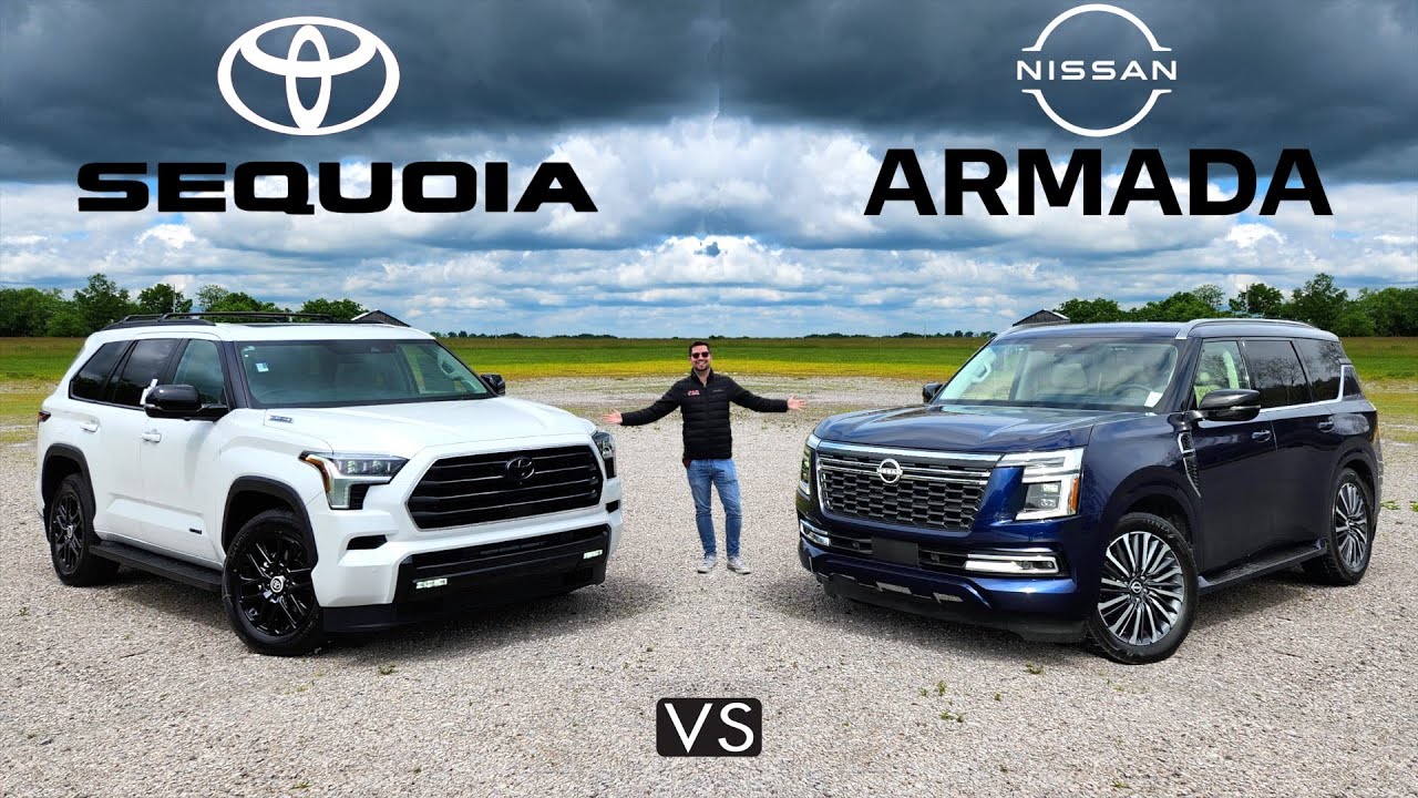 JAPANESE HEAVYWEIGHTS! -- 2025 Nissan Armada vs. 2025 Toyota Sequoia: Comparison