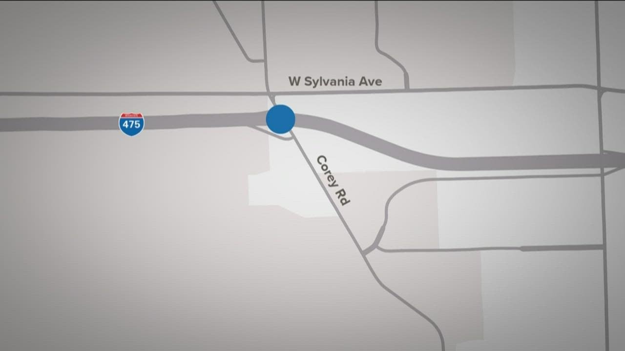 Crash closes I-475 eastbound at Corey Road, ODOT says