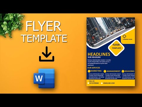 How To edit a flyer template in Word
