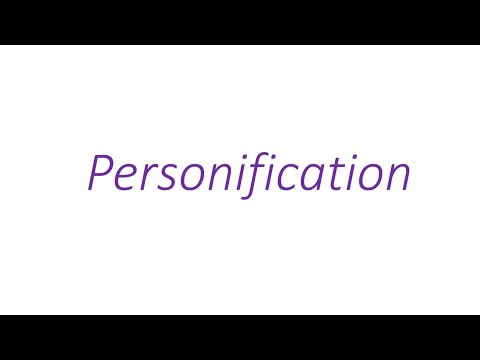 Personification meaning | Figure of speech | Poetic device