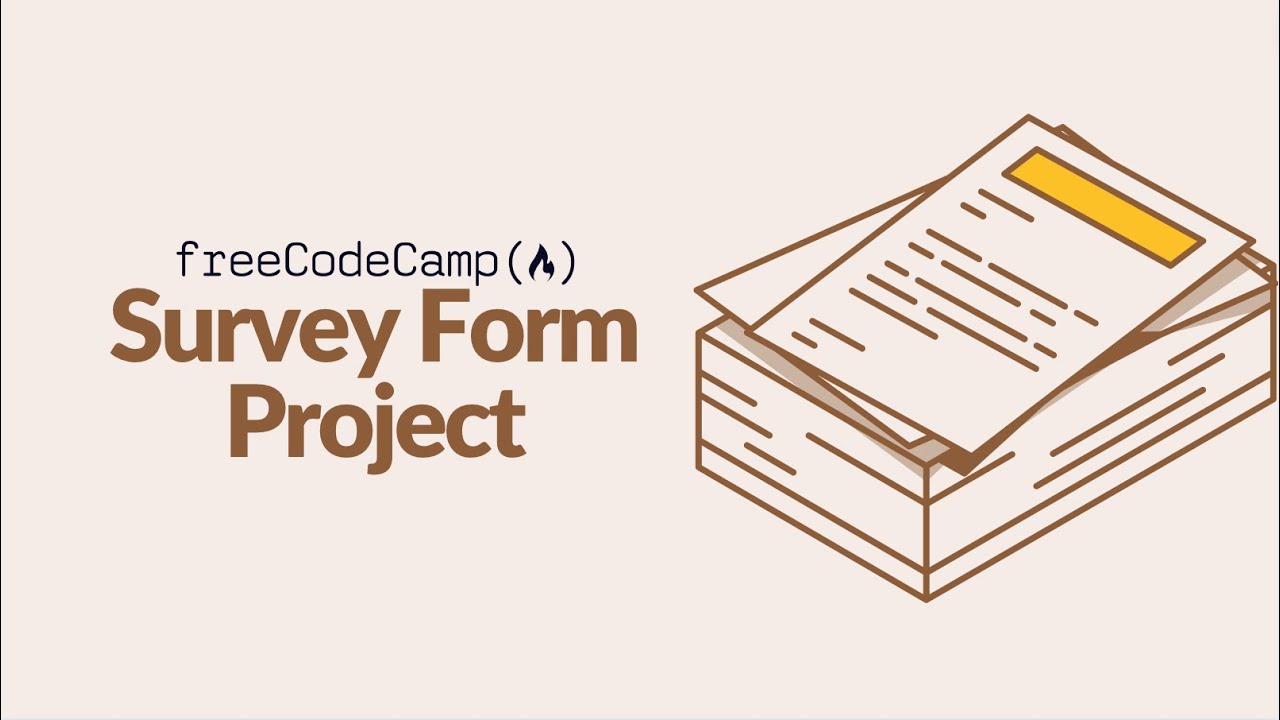 Survey Form Project (Solution) | FreeCodeCamp Walkthrough - HTML & CSS Tutorial