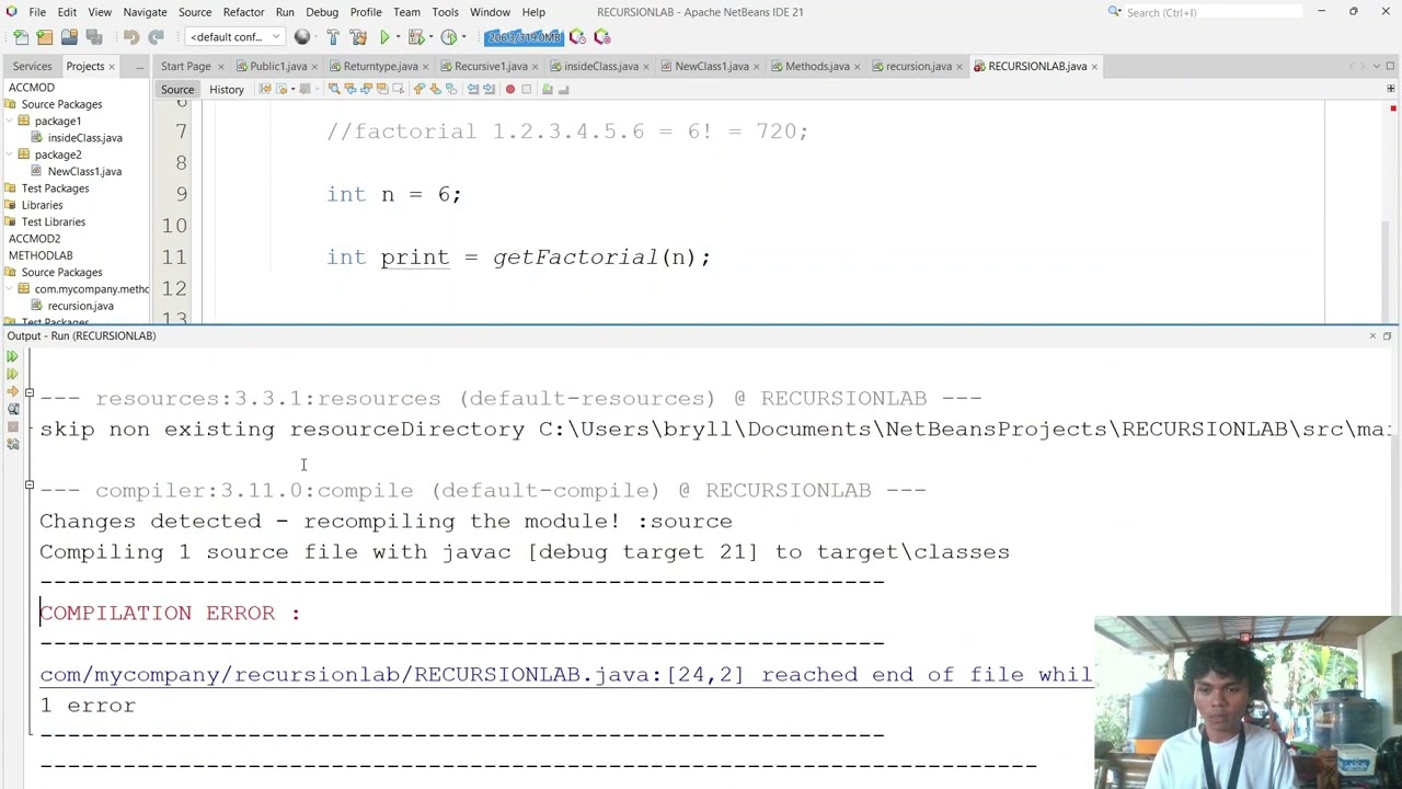 JAVA Programming 2 Activity 3: Java Recursion Tutorial with Friends