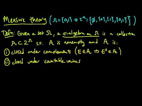 (PP 1.2) Measure theory: Sigma-algebras