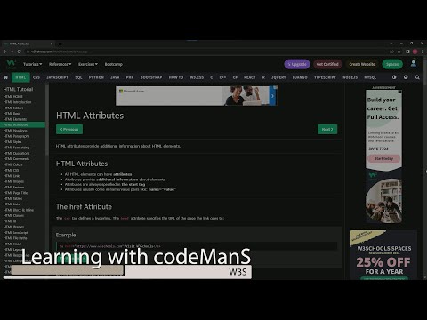 (SCRAPPED) Master HTML with W3Schools: HTML Attributes