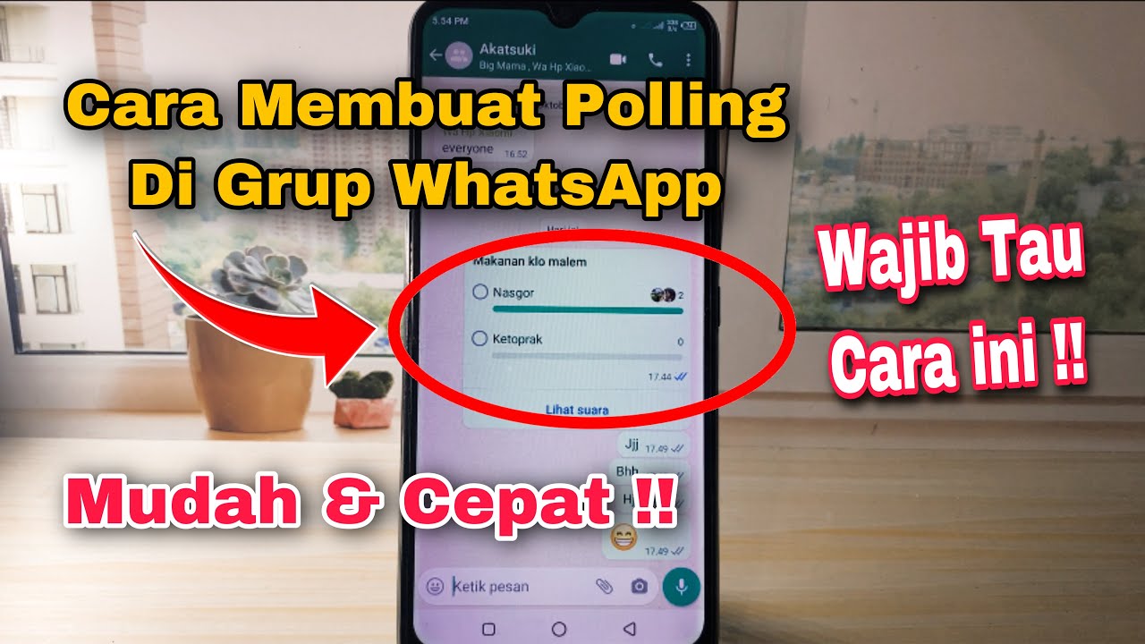 Cara Membuat Jajak Pendapat atau Polling di Grup WhatsAppp, Lumayan ...