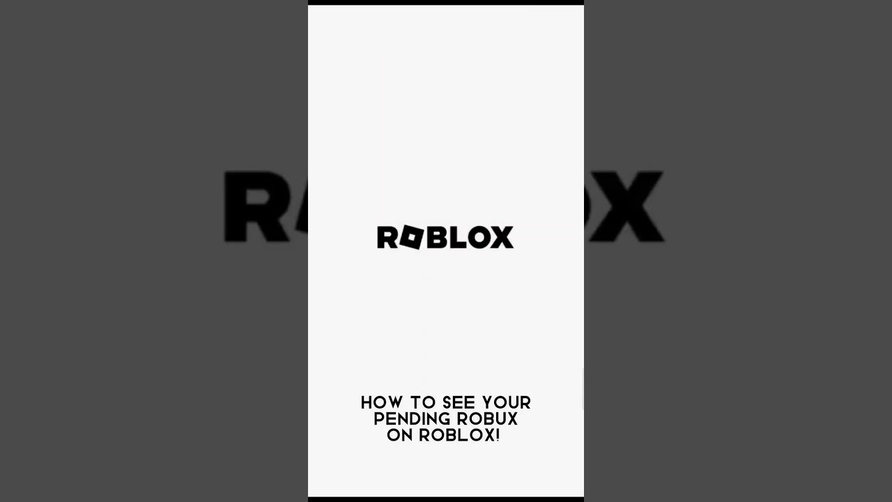 HOW TO CHECK YOUR PENDING ROBUX? | marj_tutzz 🧸💤 | Episode #1