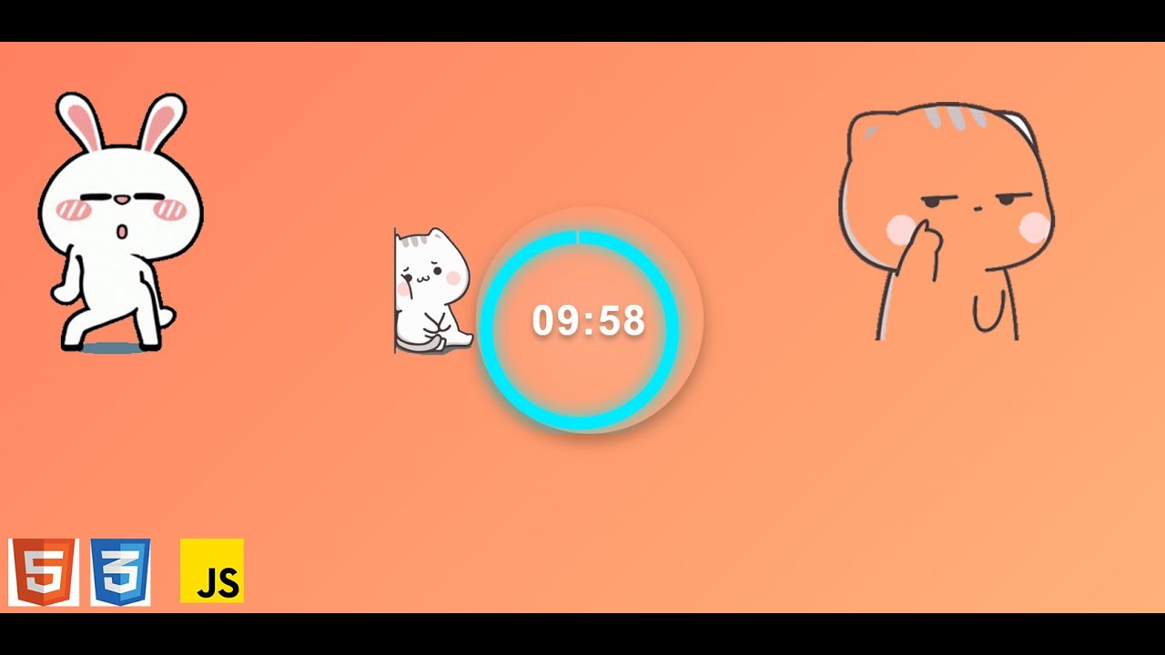 Create a Stunning Countdown Animation Using HTML, CSS, and JavaScript
