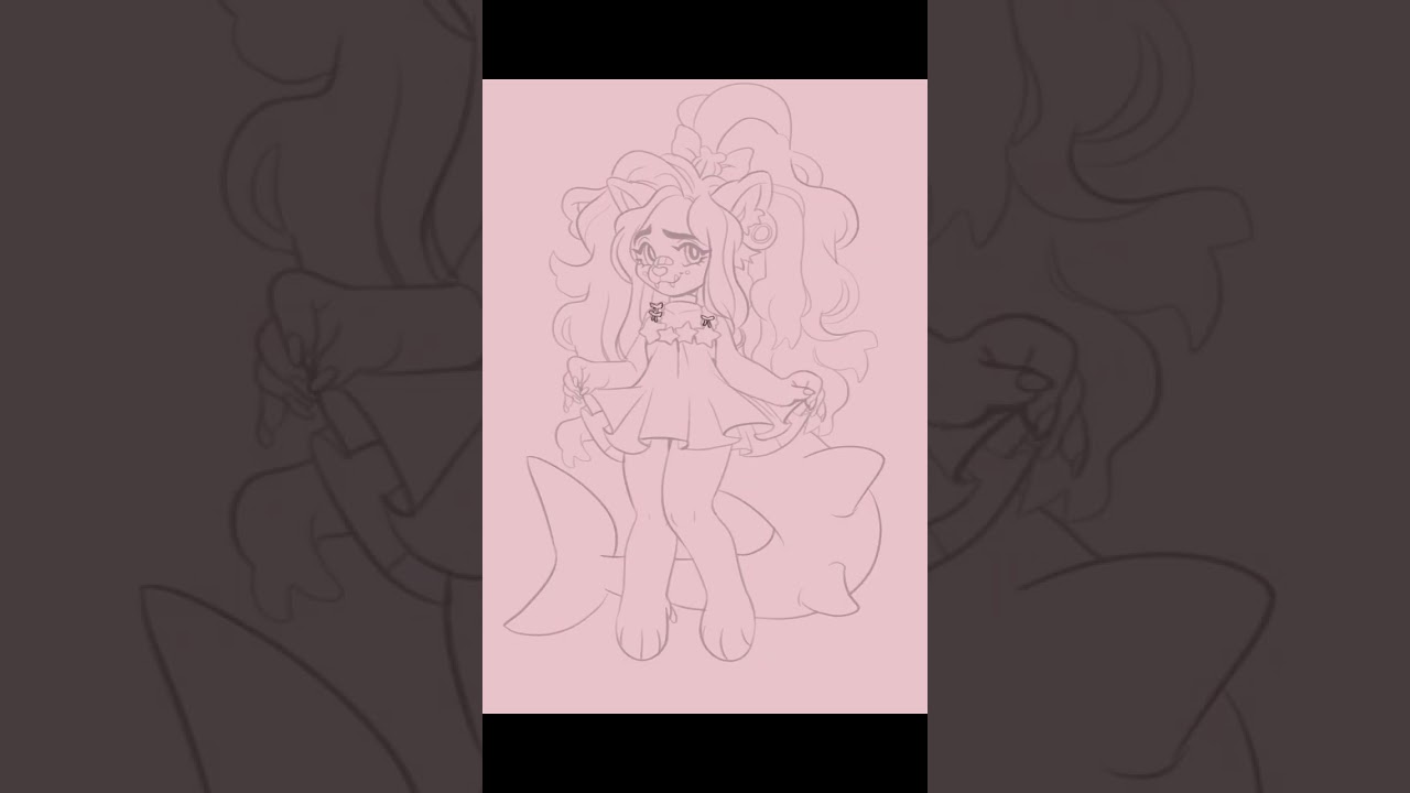 Digital Art | Cute Furry Chibi Commission Timelapse 🎨