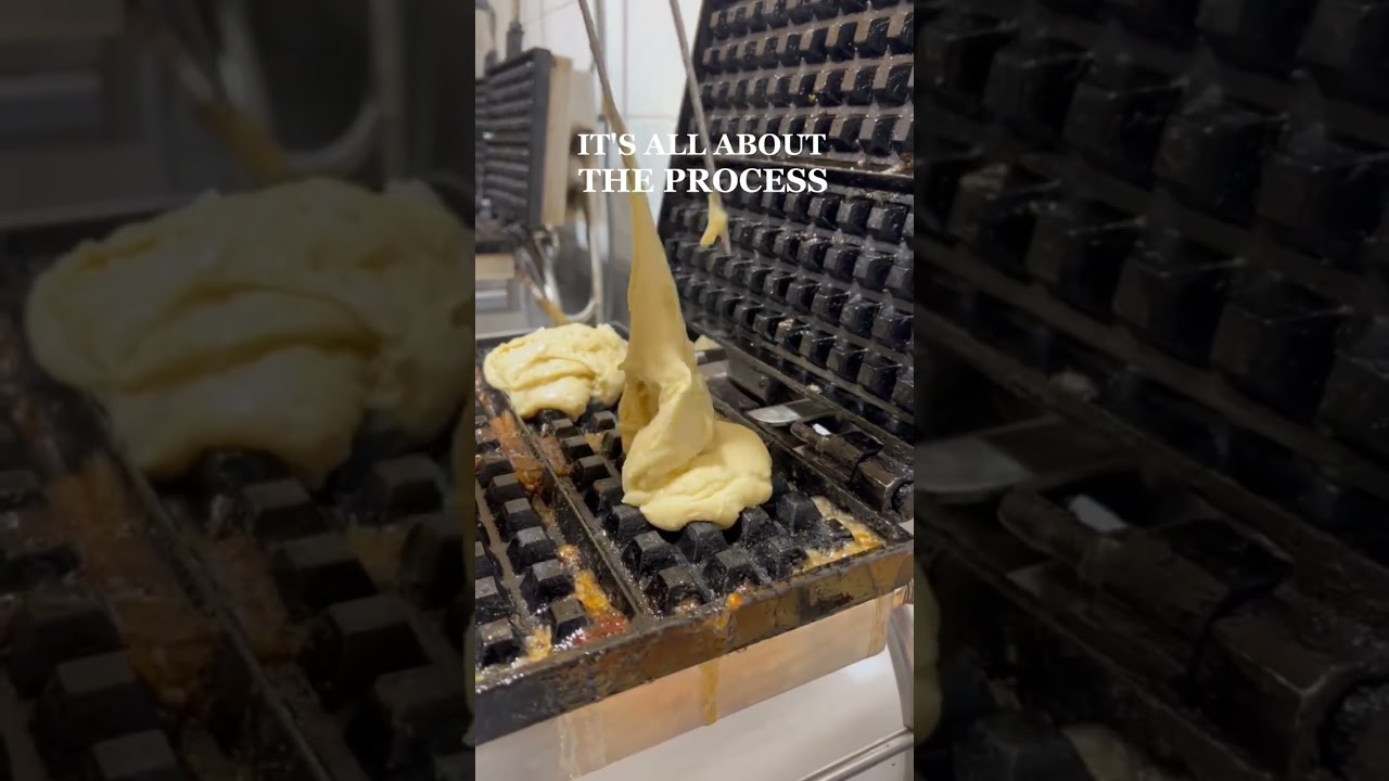 The making of the most authentic Liege wafel dough...right here.