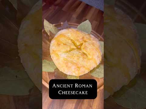 Ancient Roman Cheesecake #recipe #history #roman #ancientrome #romanempire #fyp #historyfacts