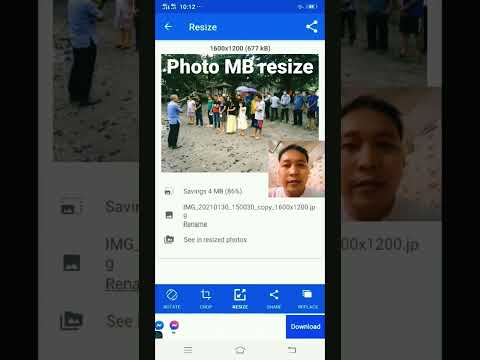 GB or MB Photo resize to able to upload in media platforms