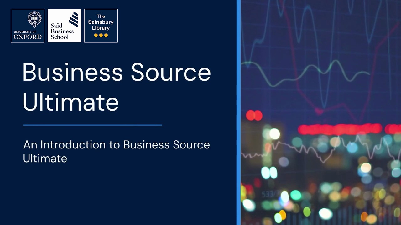 An Introduction to Business Source Ultimate