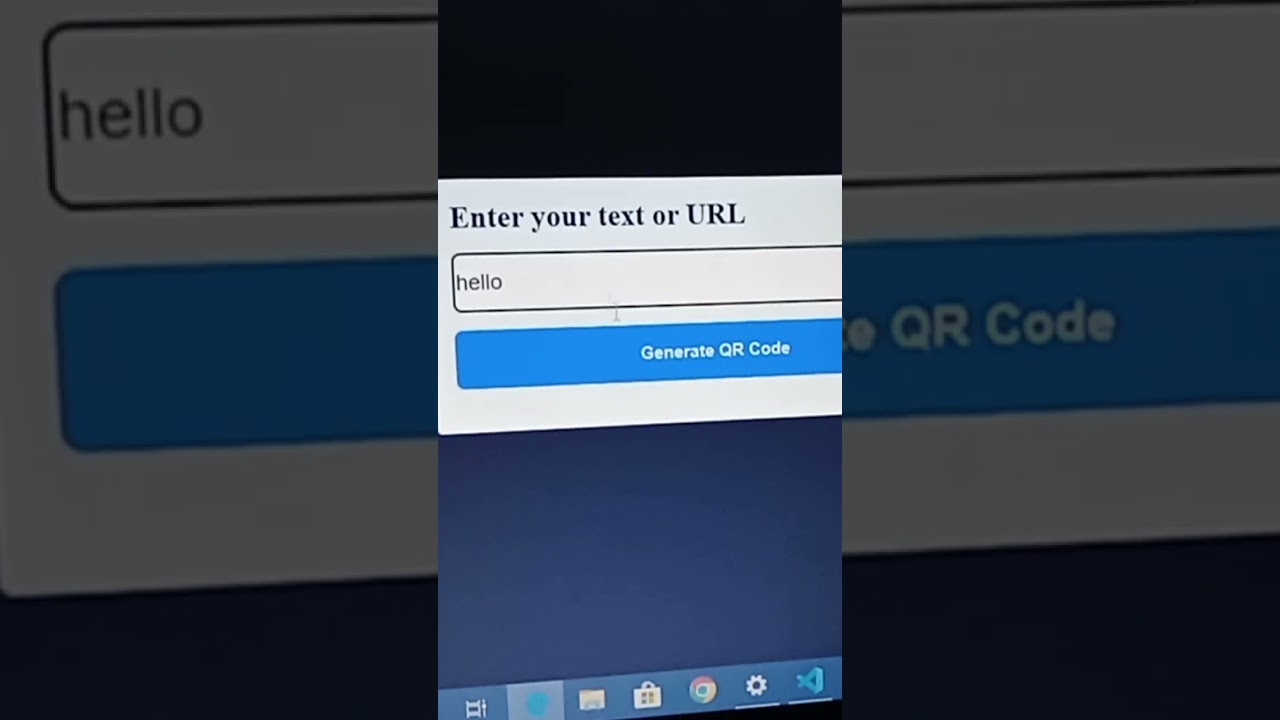 QR code generator using html css and JavaScript #code #javascript #project #qrcodegenerator #css