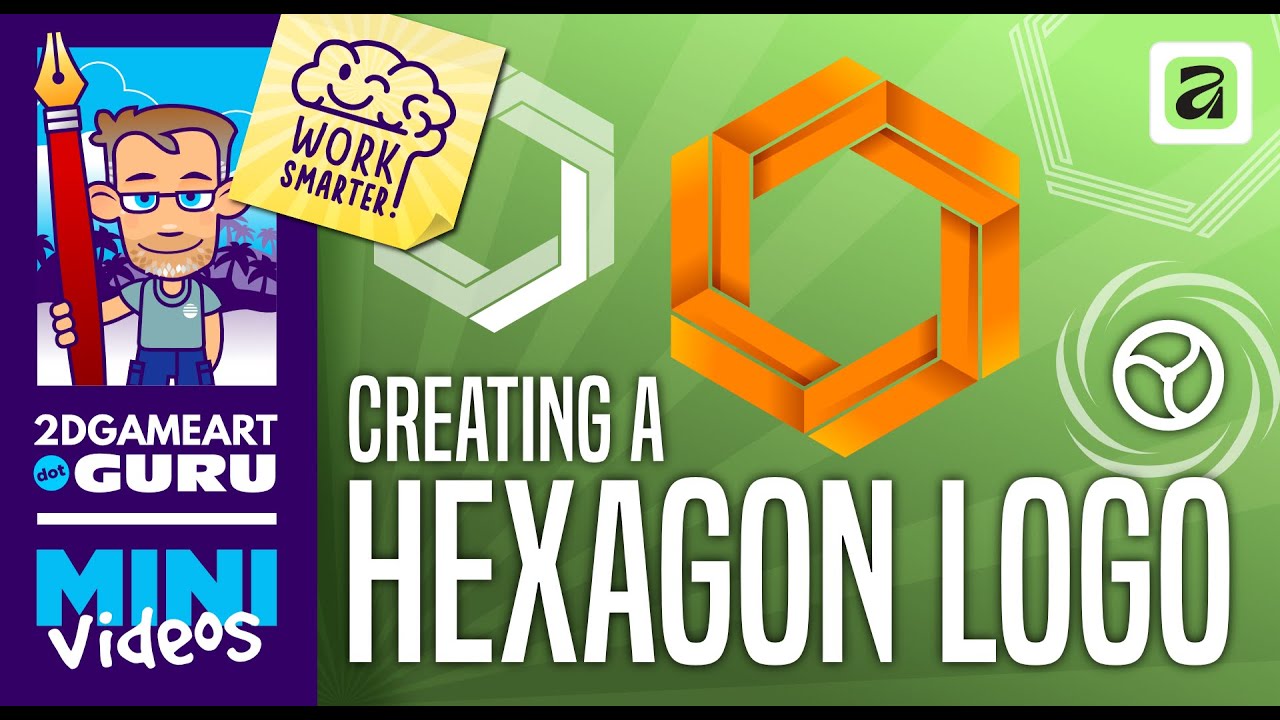 Affinity Designer Mini Tutorial - Creating a Hexagon Logo -  Work Smarter!