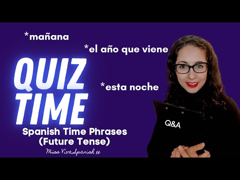 Time Phrases in Spanish Future Tense | Spanish QUIZ