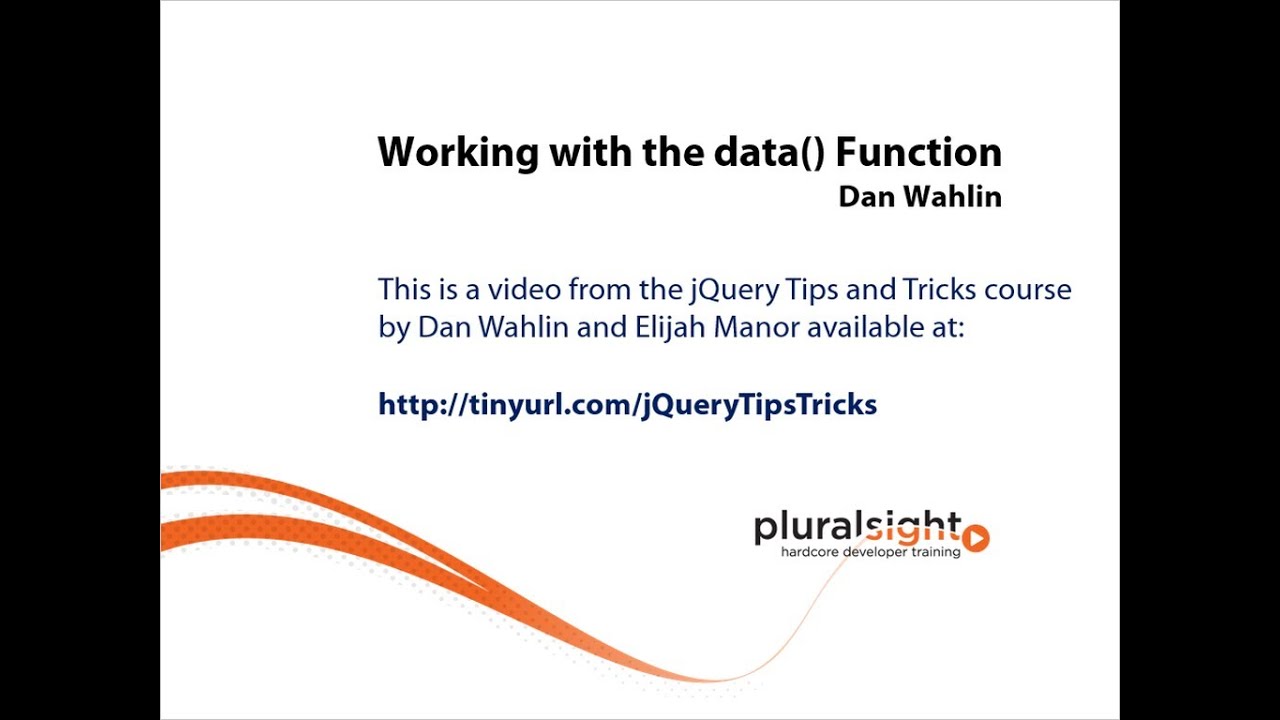 Working with the jQuery data() Function